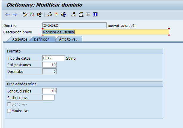 ABAP: Creación de Dominio y Elemento de Datos - Desarrollo Fácil